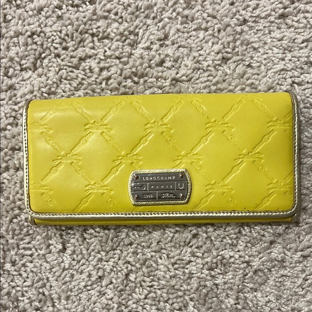 Longchamp Yellow Long Wallet - Gem
